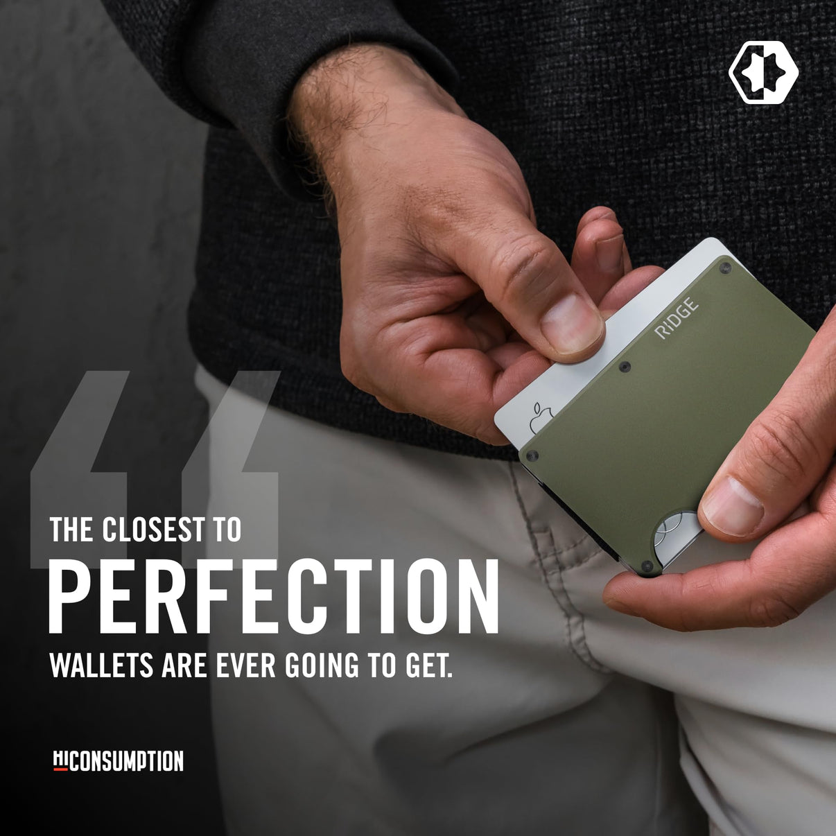 The Ridge Wallets for Men - Slim Minimalist, Front Pocket, RFID Wallet ...