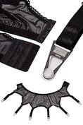 sofsy Mesh Garter Belt with 6 Straps for Thigh High Stockings/Lingerie ...